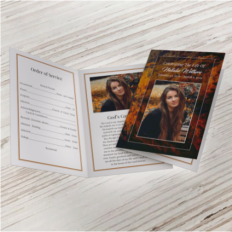 Making A Funeral Program