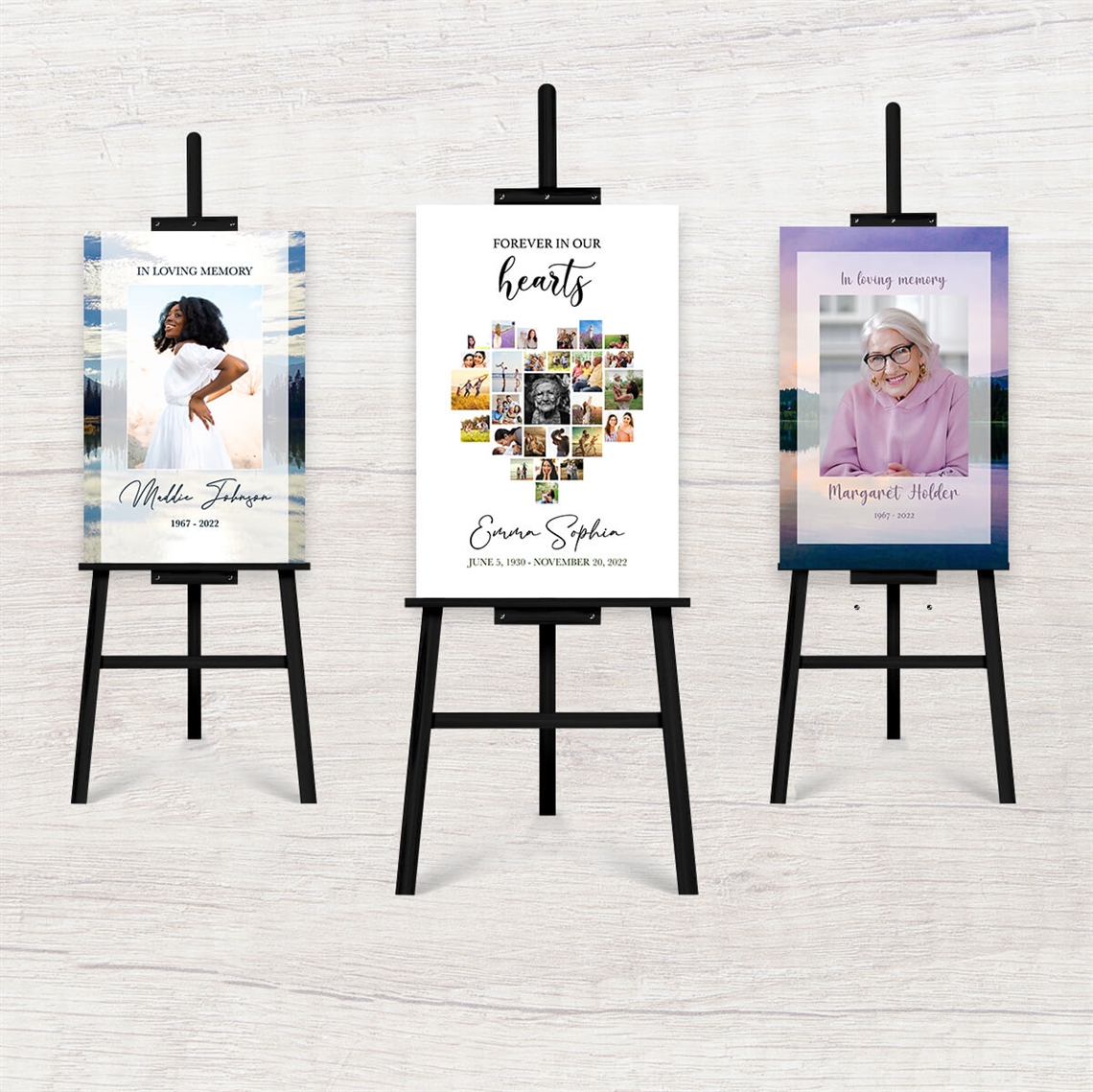 Funeral Picture Boards: Memorial Posters & Celebration of Life Signs ...