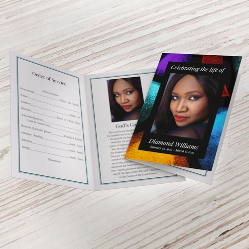 Custom Memorial Booklets are 8-Page Funeral Service Books ...