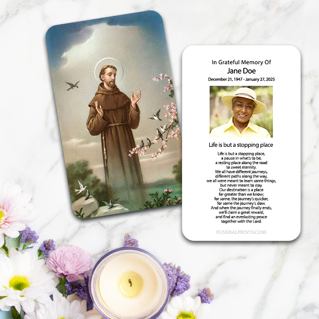 Large Custom Prayer Cards - 20% Off Sitewide | FuneralPrints.com
